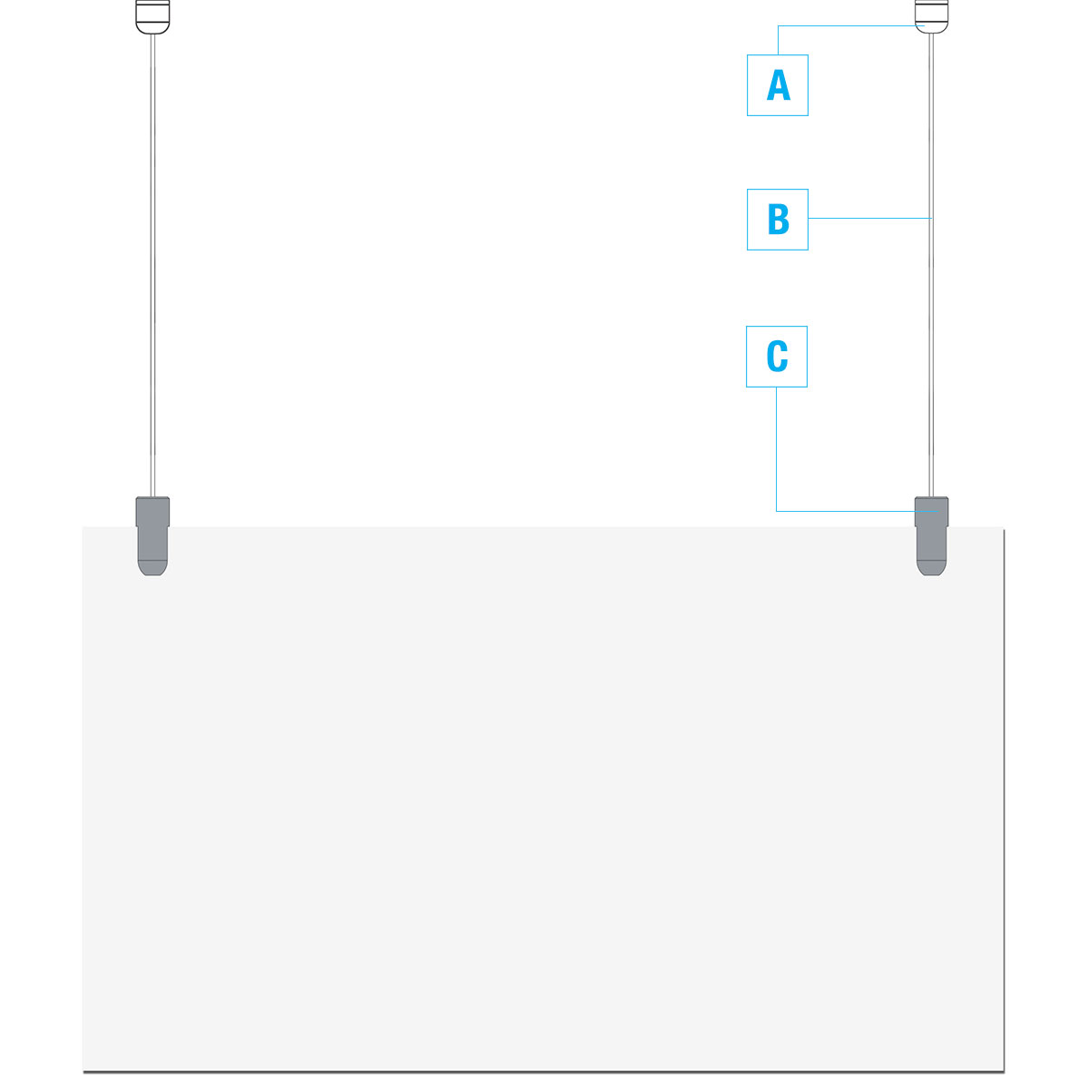 Fixed Piers Signage Kit | AS Hanging