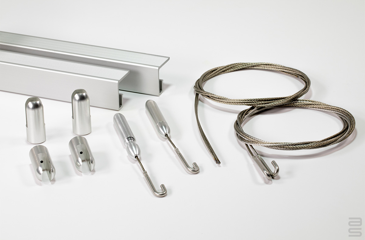 Tensioned Ceiling Tracks Signage Kit | AS Hanging